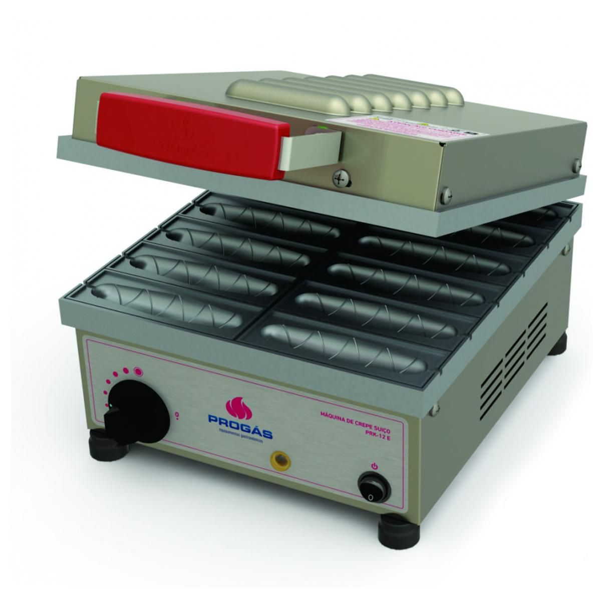 Máquina de Crepe Suiço Elétrica PRK 12 E Style Inox Progás na Mak Frios Máquina de Crepe Suiço Elétrica PRK 12 E Style Inox Progás na Mak Frios